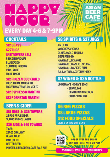 HAPPY HOUR | Asian Beer Cafe